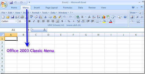 Get Office 2003 Menu in 2007 - Info Technology | Excel